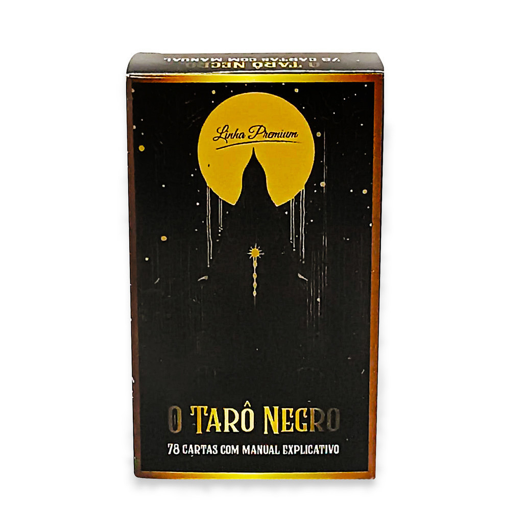 Baralho O Grande Tarot Negro 78 Cartas Com Manual Novo | Shopee Brasil