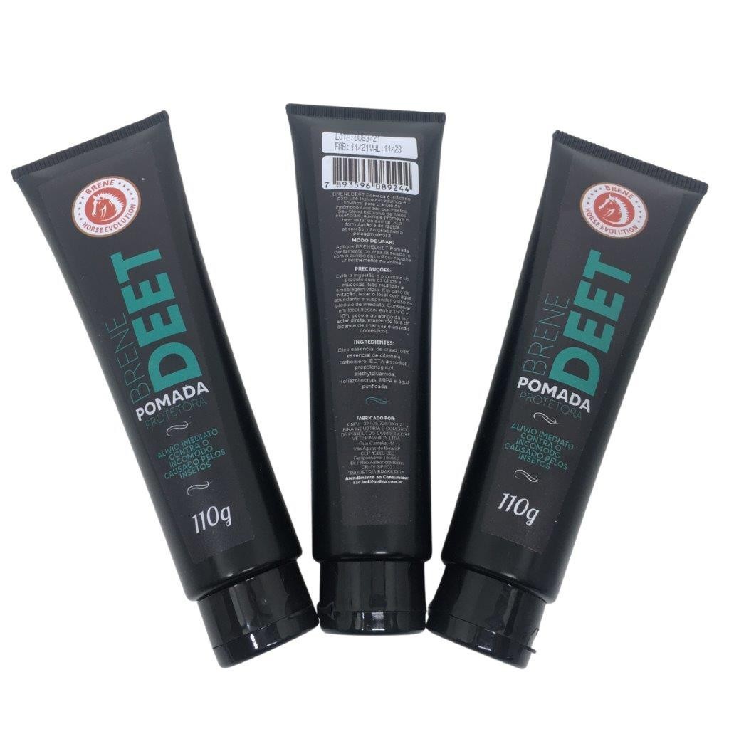 Kit 3 Pomadas Repelente Brene Deet Cream 110Gr contra Moscas e Insetos ...