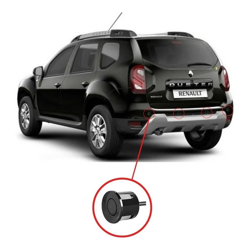 Kit Sensor Estacionamento 4 Sensores Renault Duster Display | Shopee Brasil