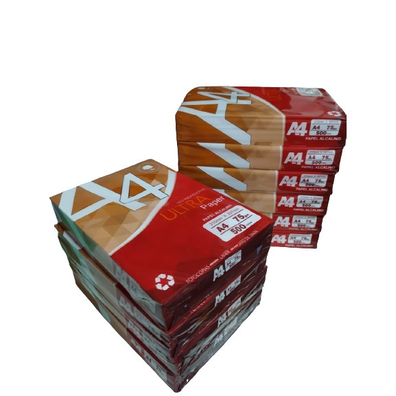 Folhas Sulfite - Ultra Paper - 500 Folhas - A4 - 75G | Shopee Brasil