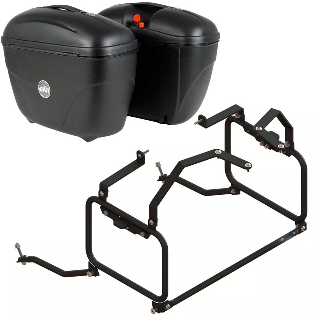 Par Baú E21 Givi + Suporte Lateral Honda Sahara300 Braz | Shopee Brasil