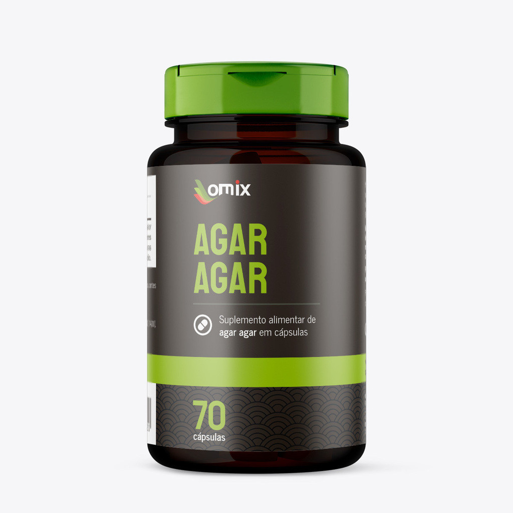 Agar Agar - 70 cápsulas - Omix | Shopee Brasil
