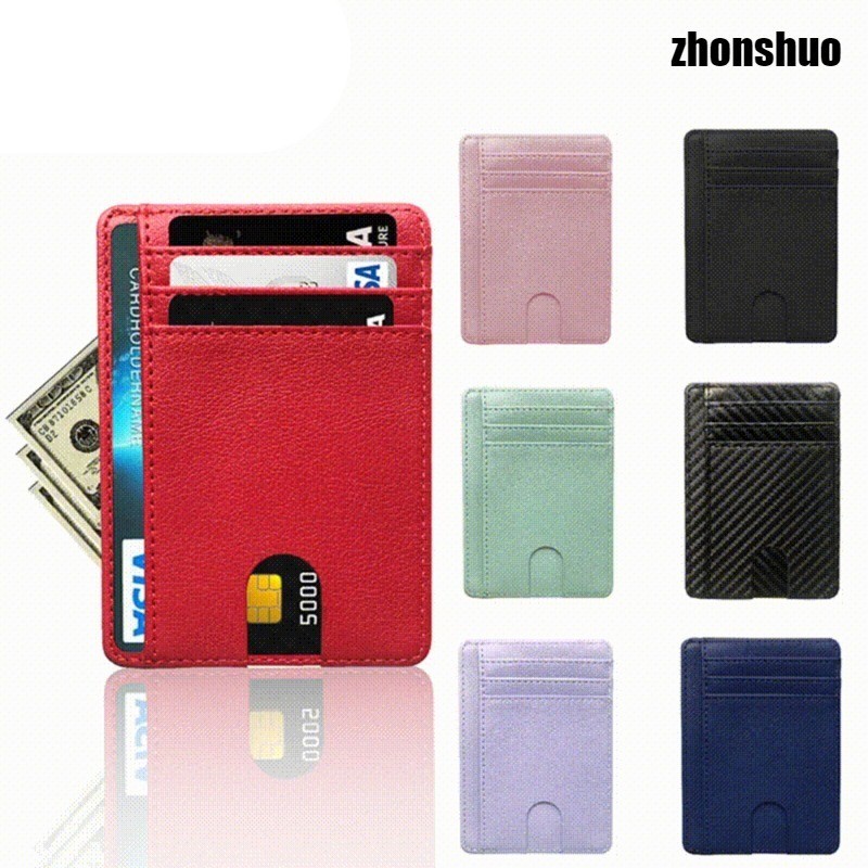 Carteira De Bolso Frontal RFID Bloqueador De Cartão De Crédito (ZHXJ ...