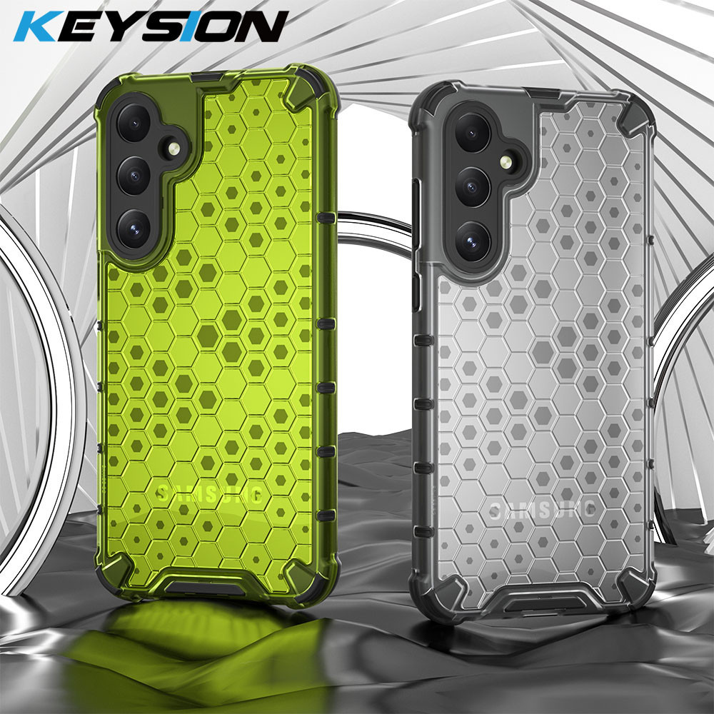 KEYSION Capa Da Armadura À Prova De Choque Para Samsung A55 5G A35 A25 A15 A05 Silicone + PC Do ...