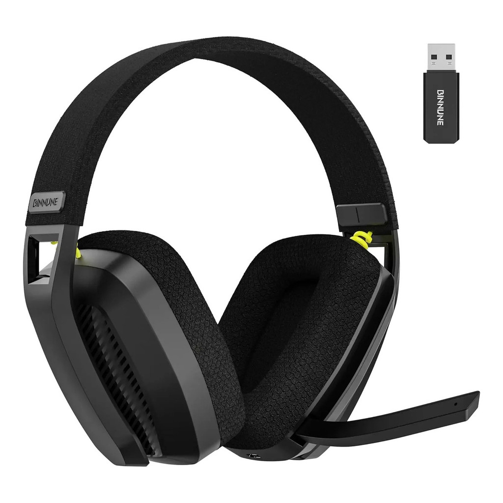 Headset Gamer Sem Fio Binnune Wireless Bw06 Cor Preto | Shopee Brasil