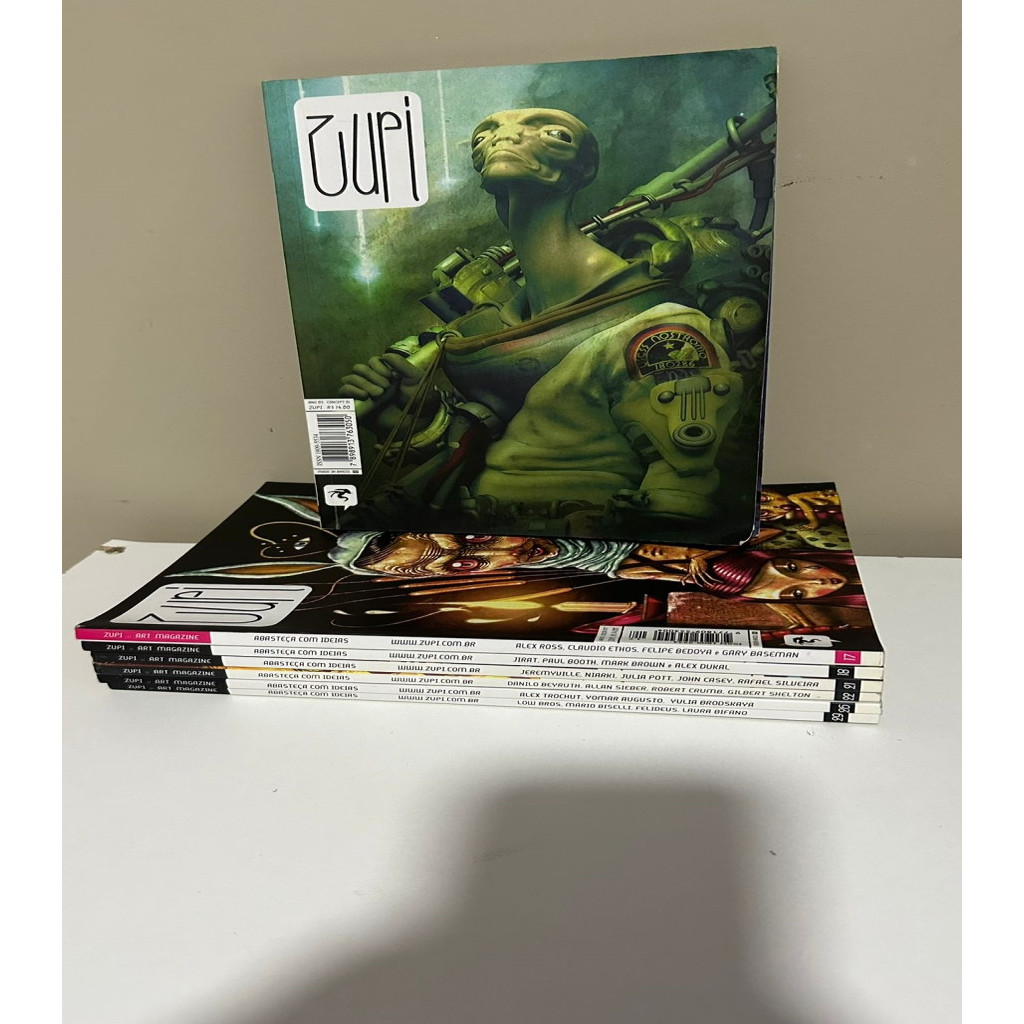 Lote de revistas usadas Zupi - 7 revistas autor - - Escorrega o Preço
