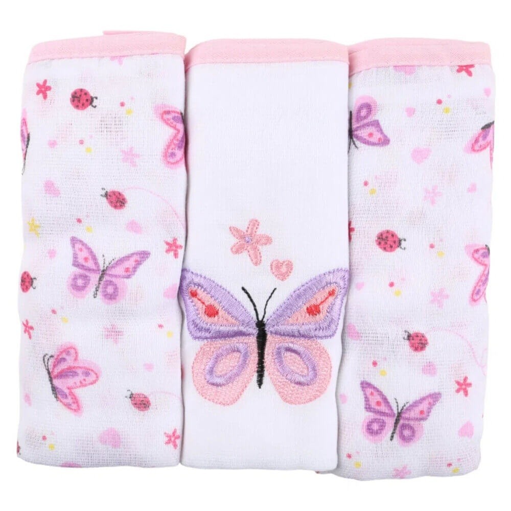 Fralda de Pano Para Bebê Em Algodão Com Bordado e Estampa Baby Gijo Kit ...