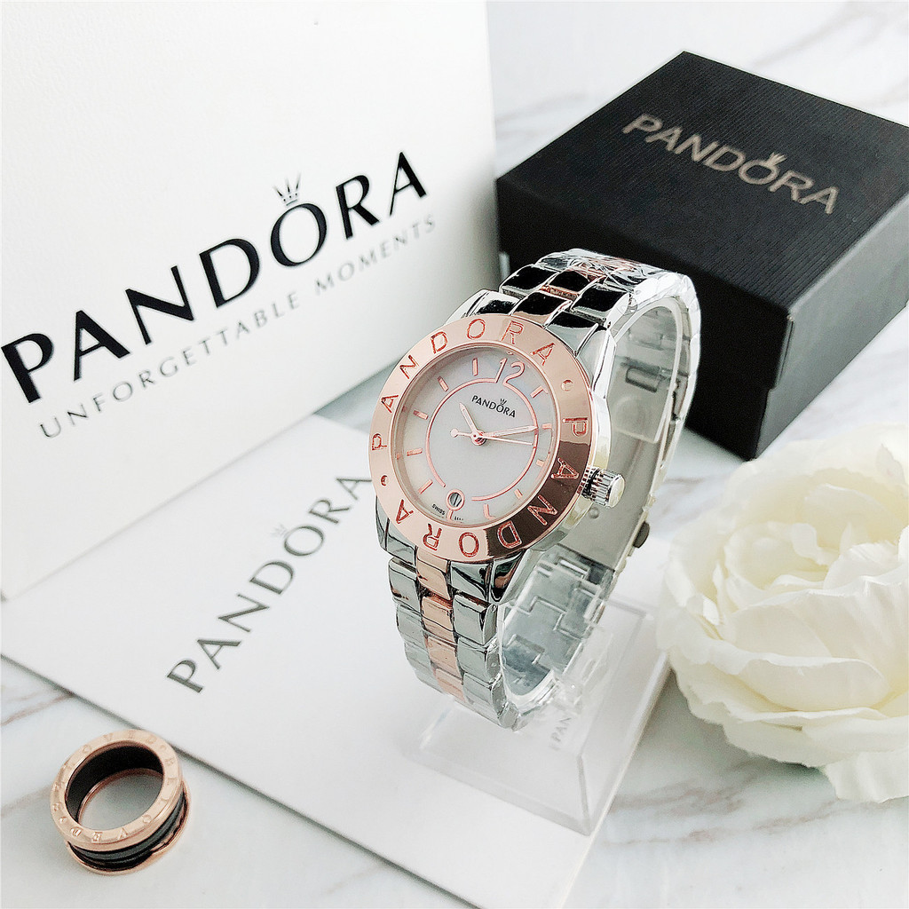 Relógio De Pulso Pandora De Quartzo Feminino De Aço Inoxidável Para ...