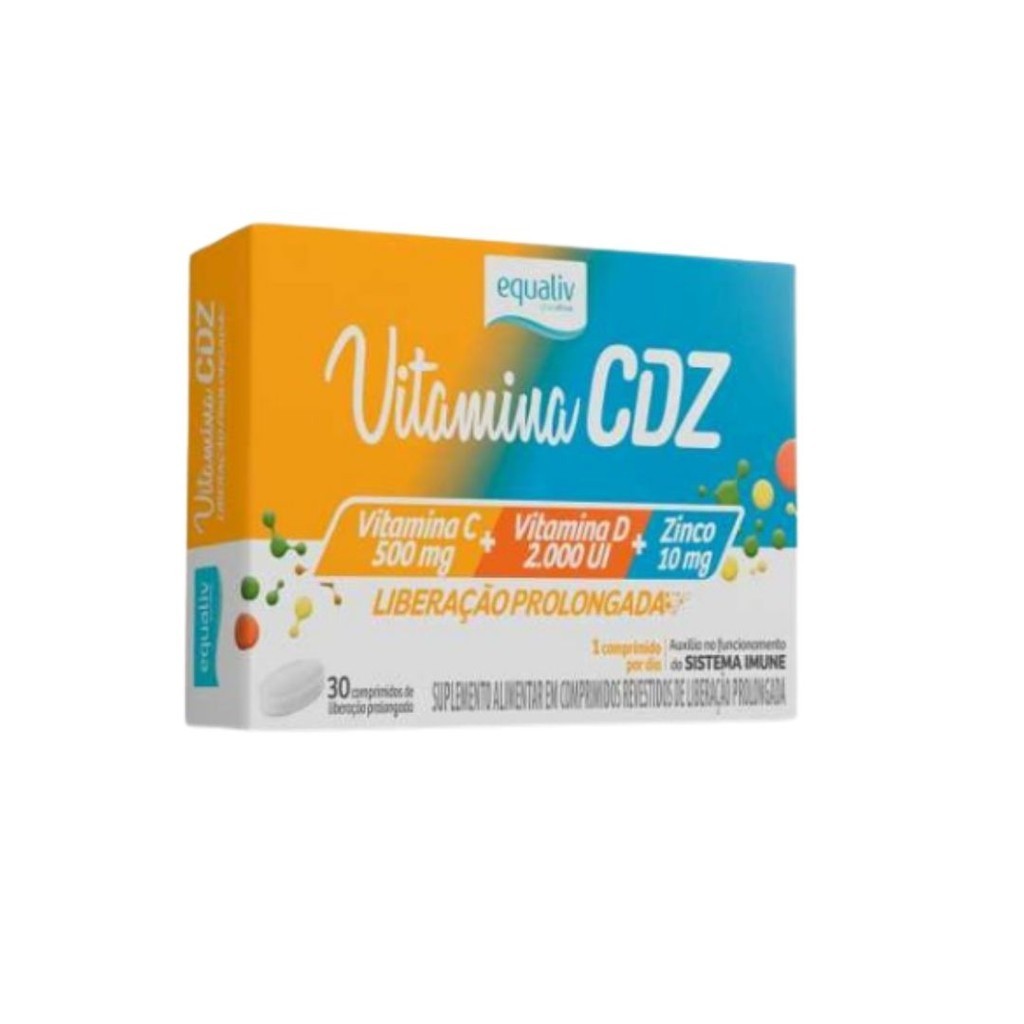 Suplemento Alimentar Vitamina CDZ 30cpr - Equaliv | Shopee Brasil