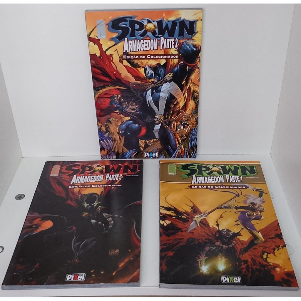 HQ Completo Spawn Armagedom volume 1, 2, 3 Ed Colecionador | Shopee Brasil