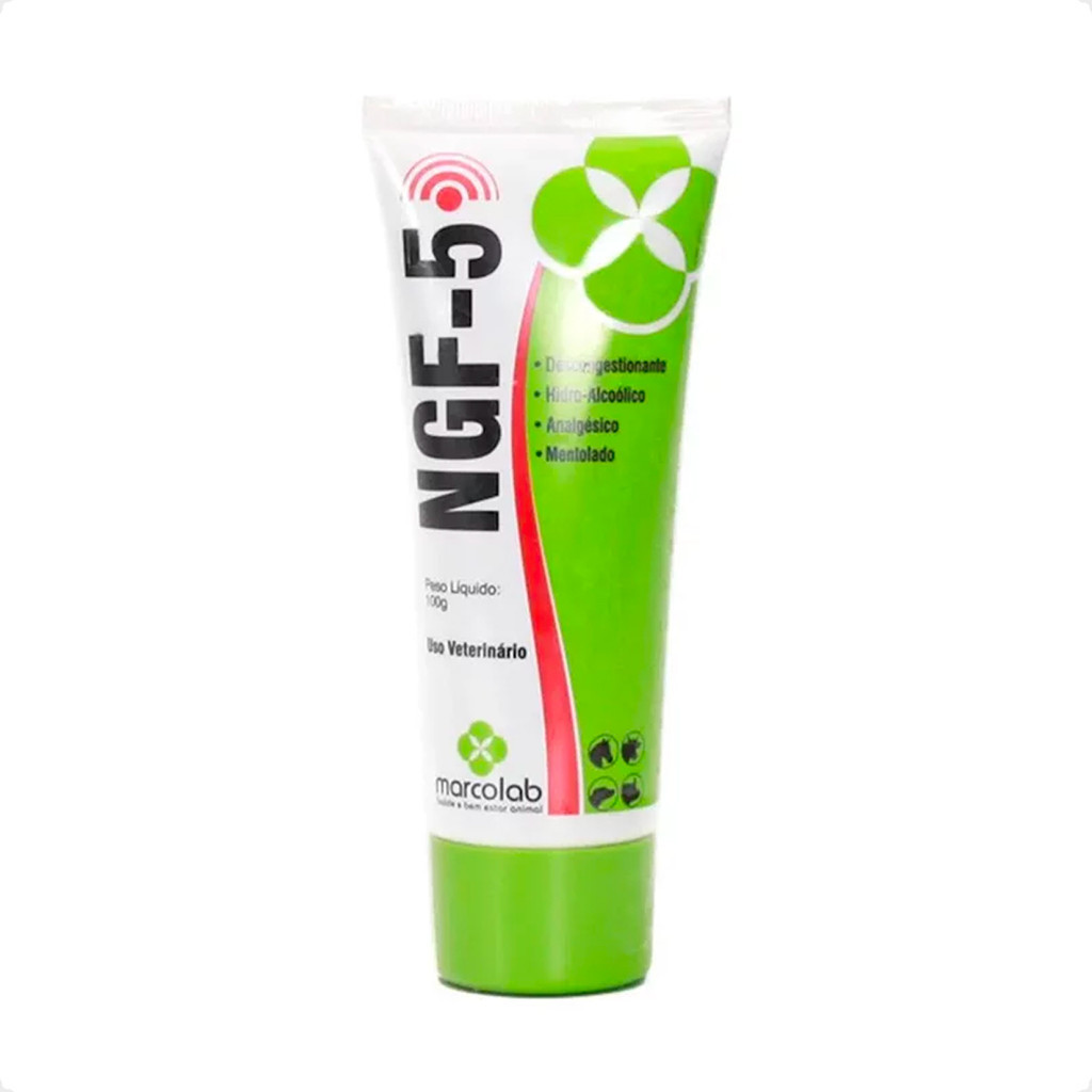 NGF-5 Pomada Veterinária Marcolab para Equinos e Bovinos - 100 g ...