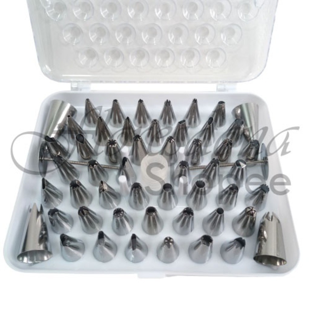 Kit Bico De Confeitar Aço Inox 55 Peças 2cm a 2,5cm de diâmetro Bolo ...