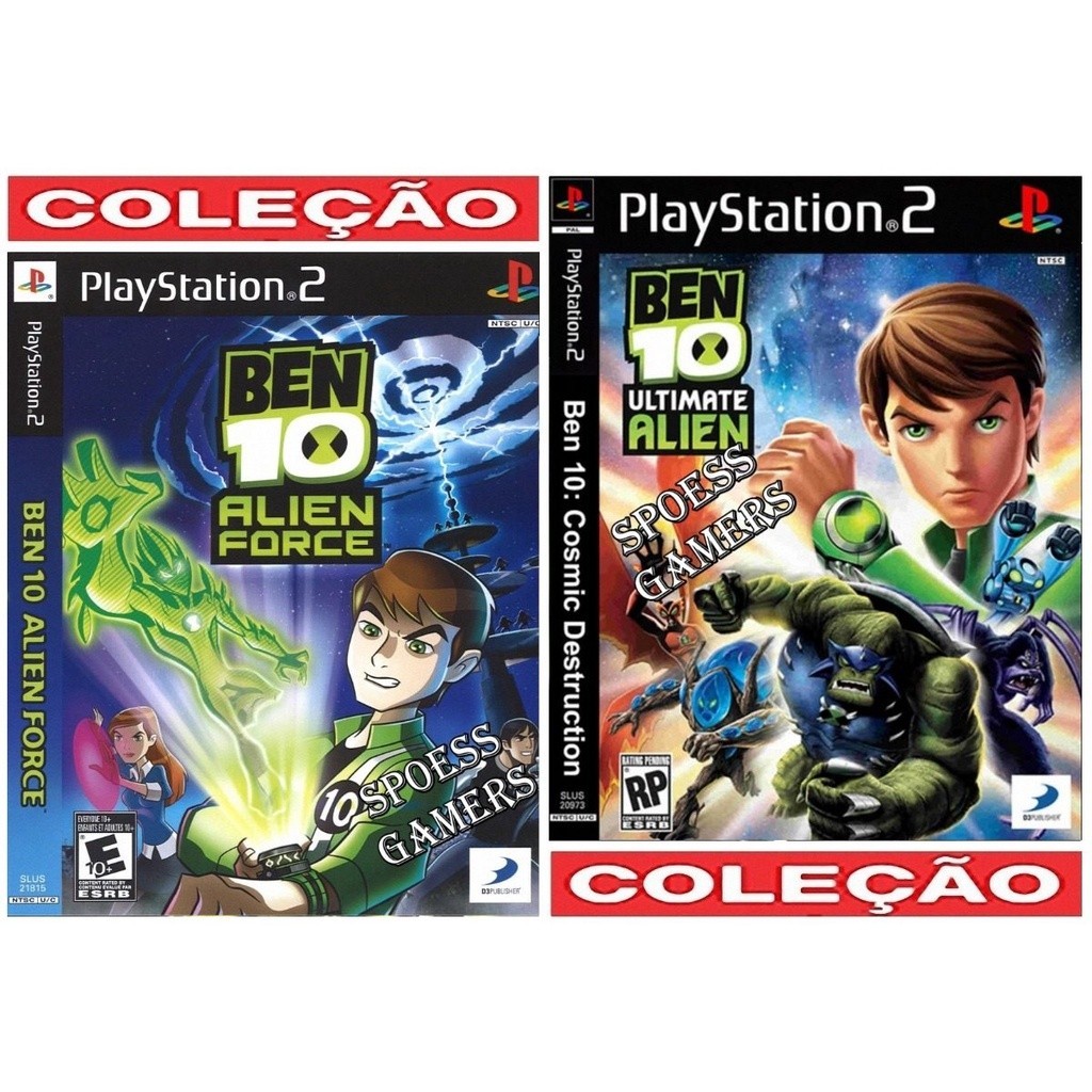 Jogo Ps 2 Ben 10 Alien Force E Ultimate Alien Ps2 Infantil | Shopee Brasil