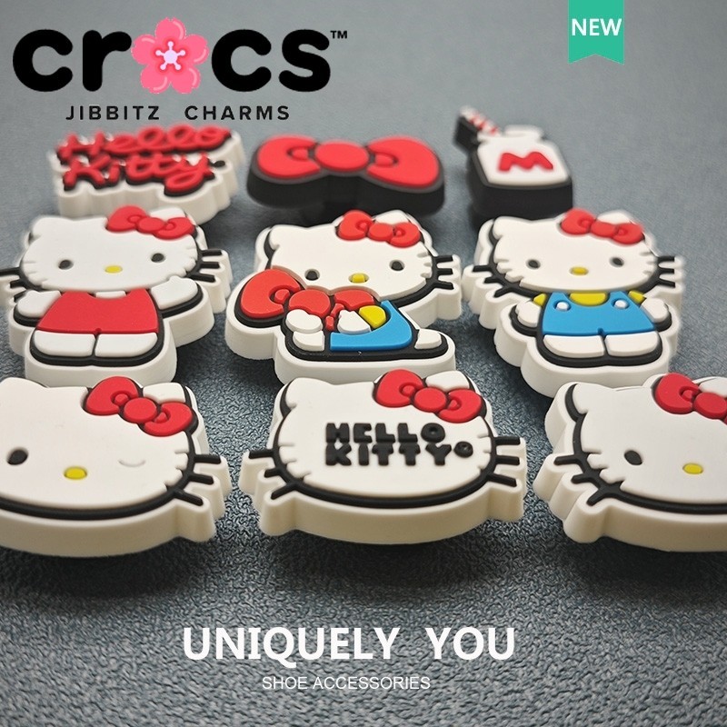 Hello kitty cross jibbitz charme sapatos Acessórios Cartoon Vermelho ...