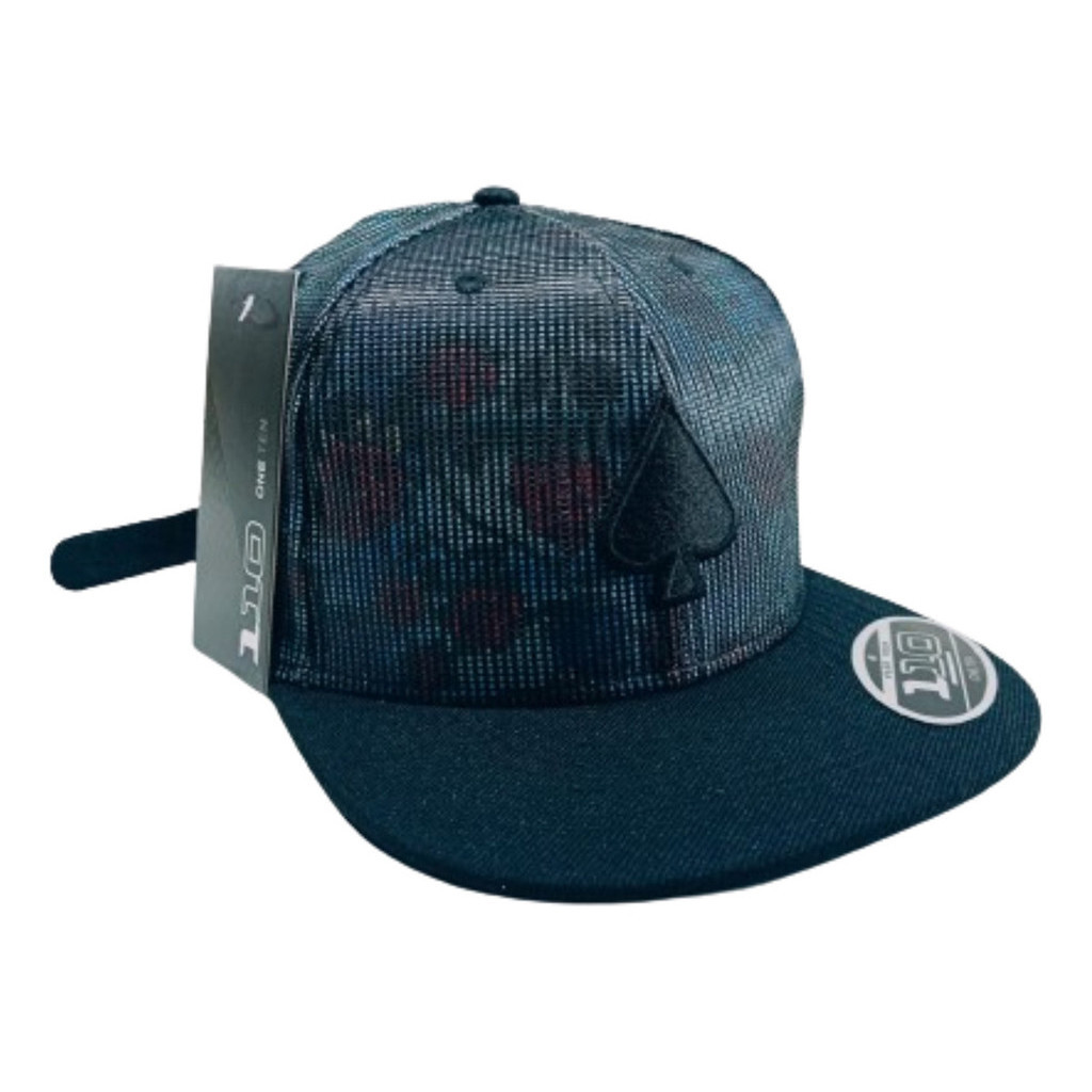 Boné Mcd Floral Aba Reta Fitão Ajustável Preto Lançamento | Shopee Brasil