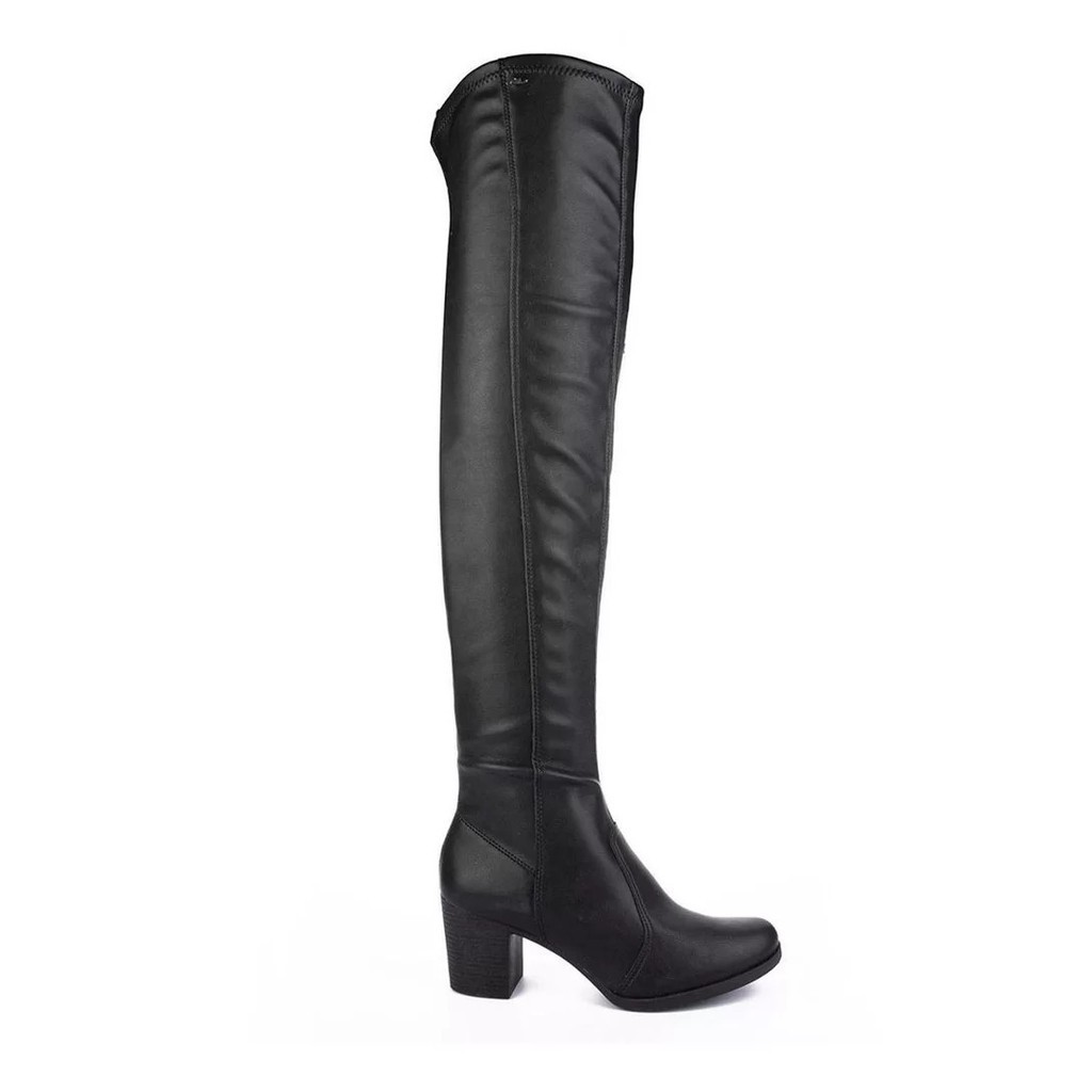 BOTA FEMININA CANO ALTO OVER SALTO GROSSO DAKOTA DA221 | Shopee Brasil