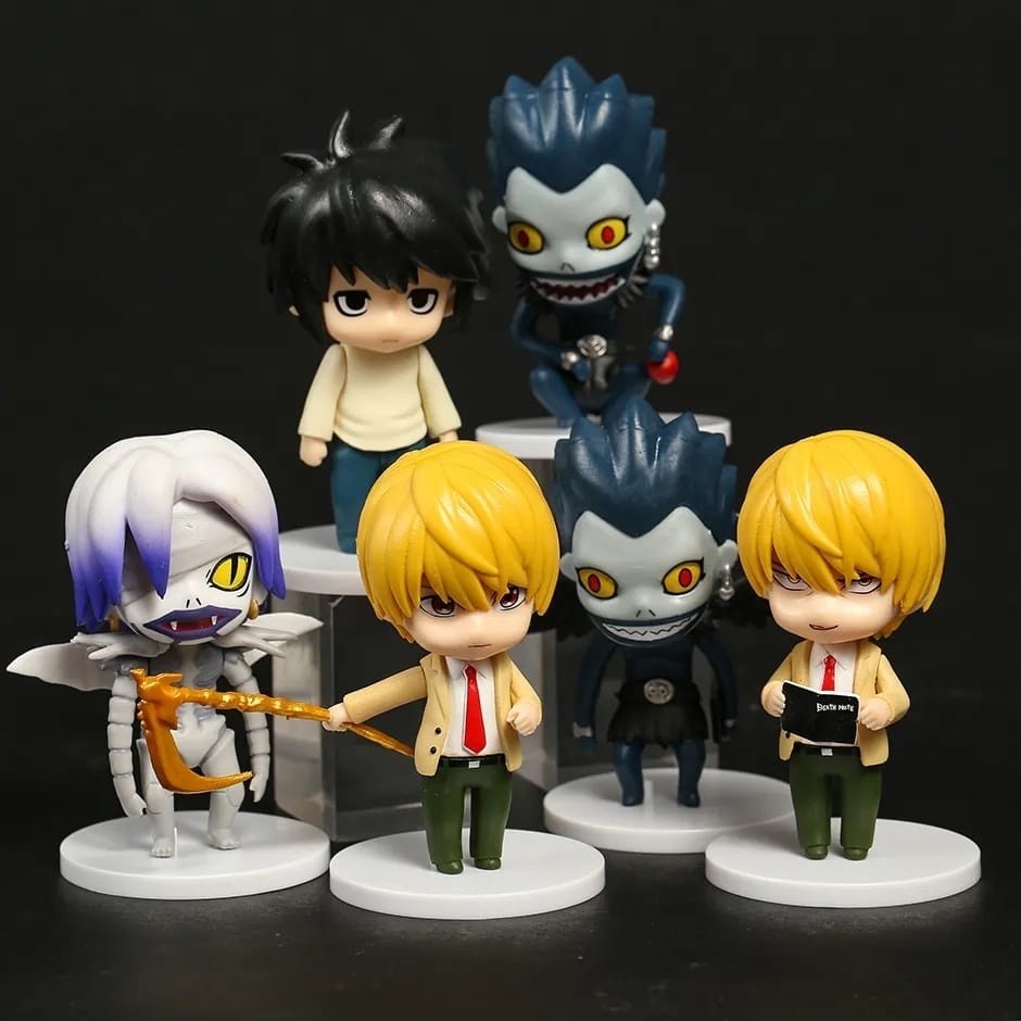 Action figures Death Note bonecos Kira L Light Yagami Ryuk Rem Boneco ...
