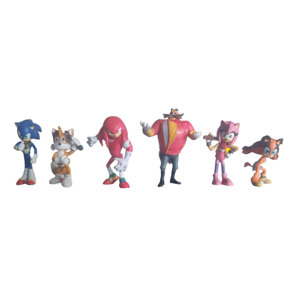 Sonic Action Figure Kit 6 Personagens - Pronta Entrega | Shopee Brasil