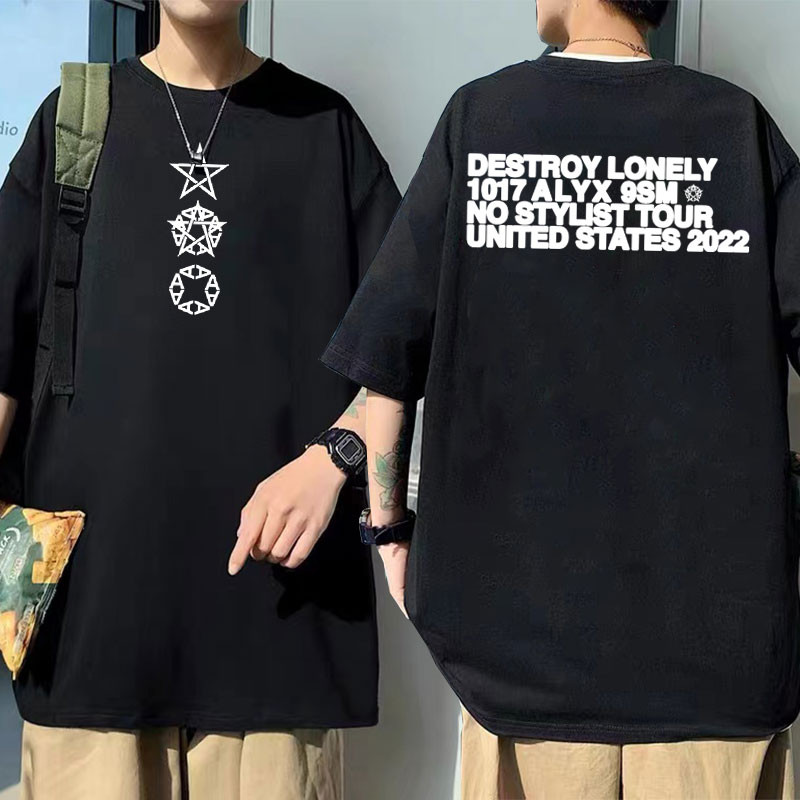 Rapper Destruir Solonely Alyx Camiseta Masculina De Algodão Legal Homem ...