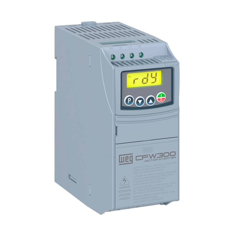 Inversor de Frequência WEG CFW300 2cv 220v 7,3a Com Entrada Monofásica ...