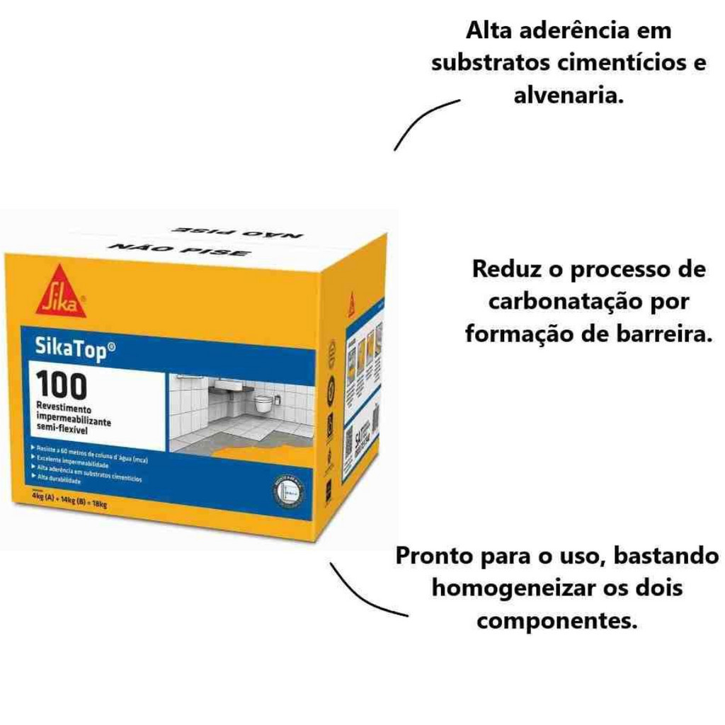SIKA TOP 100 CAIXA 18KG - SIKA | Shopee Brasil