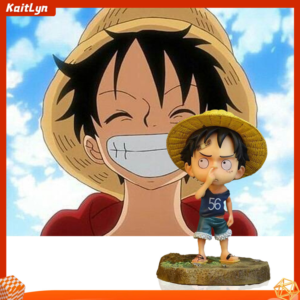 Figura Modelo Anime One Piece Childhood Luffy Action Cartoon Simulação ...