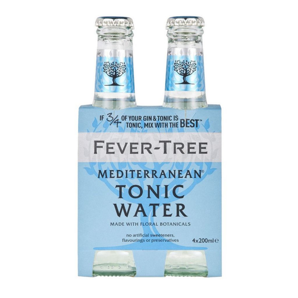 Água Tônica FEVER TREE Mediterranean 200ml (4 unidades) | Shopee Brasil