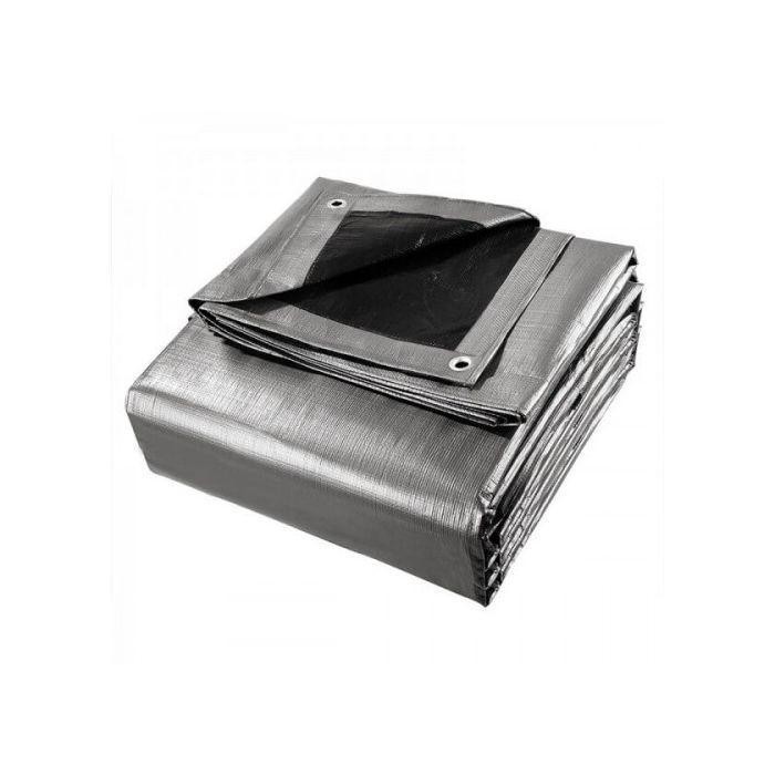 Lona CK300 Cobertura 6x4 Metros Cinza x Preta Impermeável Reforçada 300 ...