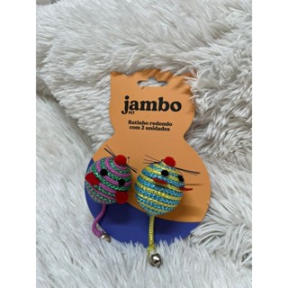 BRINQUEDO PARA GATOS RATINHO REDONDO COM GUIZO JAMBO PET INTERATIVO CAT ...