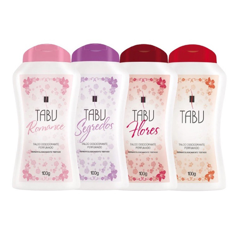 Talco Corporal Desodorante Perfumado Tabu 100g | Shopee Brasil