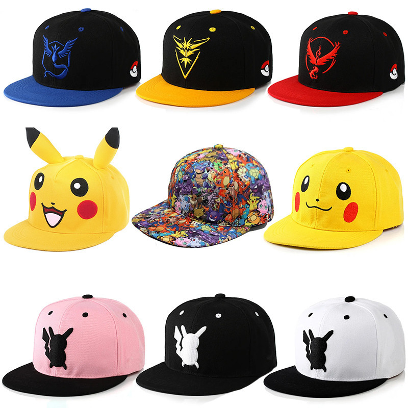 Anime Pokémon Boné De Beisebol Pikachu Chapéu De Língua De Pato ...