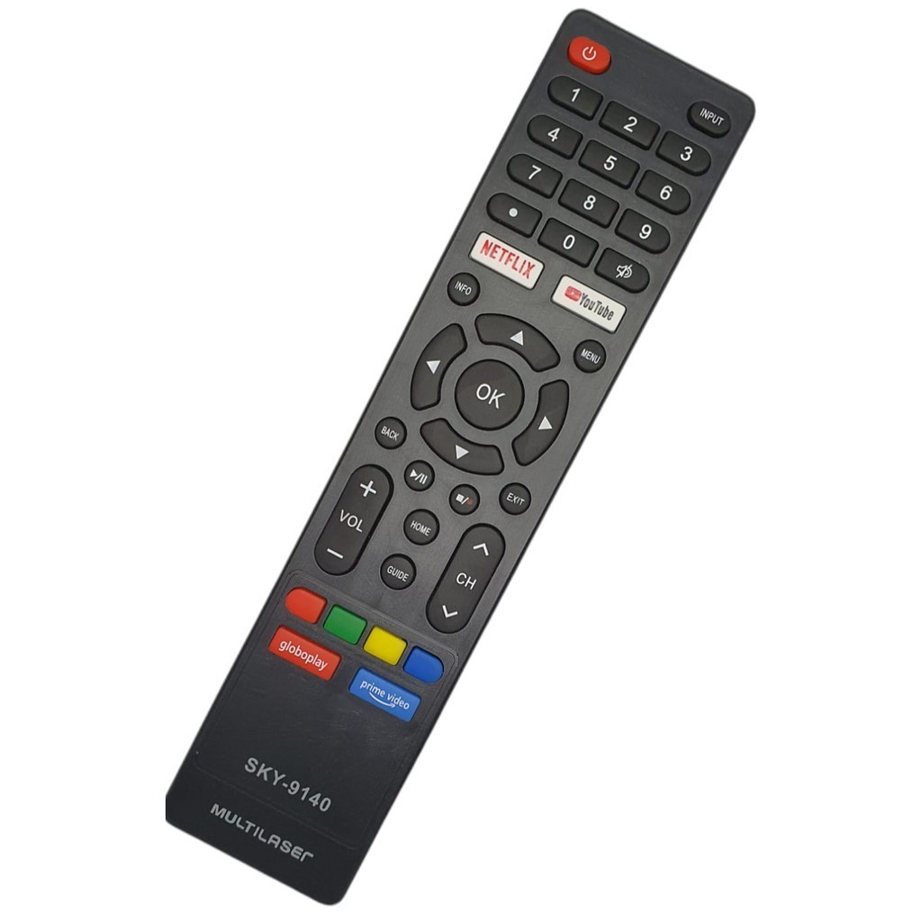 Controle Remoto Compativel Smart Tv Multilaser Tl020 Tl024 novo ...