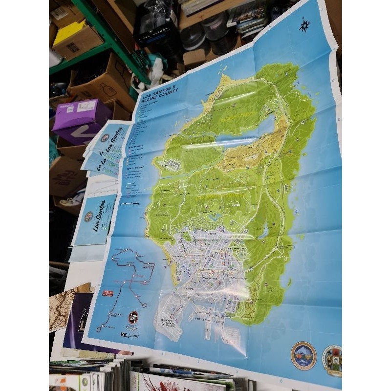Mapa Gta 5 Original Xbox 360 e Ps3 seminovos perfeitos sem rasgos ou ...