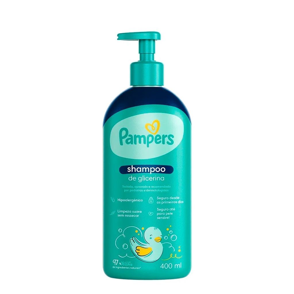 Shampoo Infantil Pampers Glicerina 400ml | Shopee Brasil