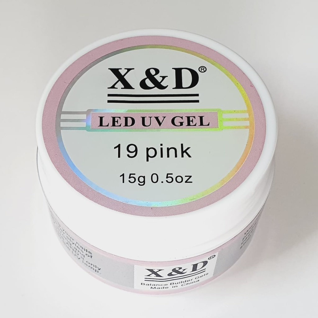 Gel X&d 15g Led Uv Gel para Unhas Xd Profissional XED 19PINK | Shopee ...