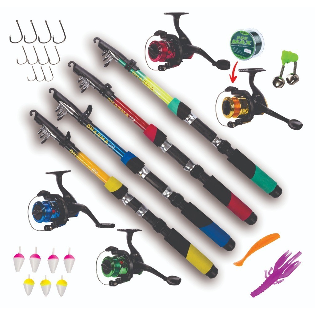 Vara De Pesca 12-20lbs Completa Com Molinete Linha Barato | Shopee Brasil