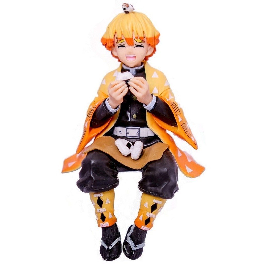 Zenitsu Agatsuma Action Figure Demon Slayer Boneco Sentado | Shopee Brasil