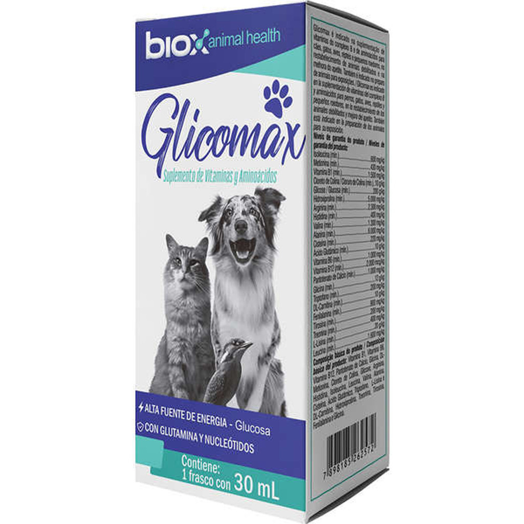 Glicomax Biox Suplemento para Cães e Gatos - 30 mL | Shopee Brasil