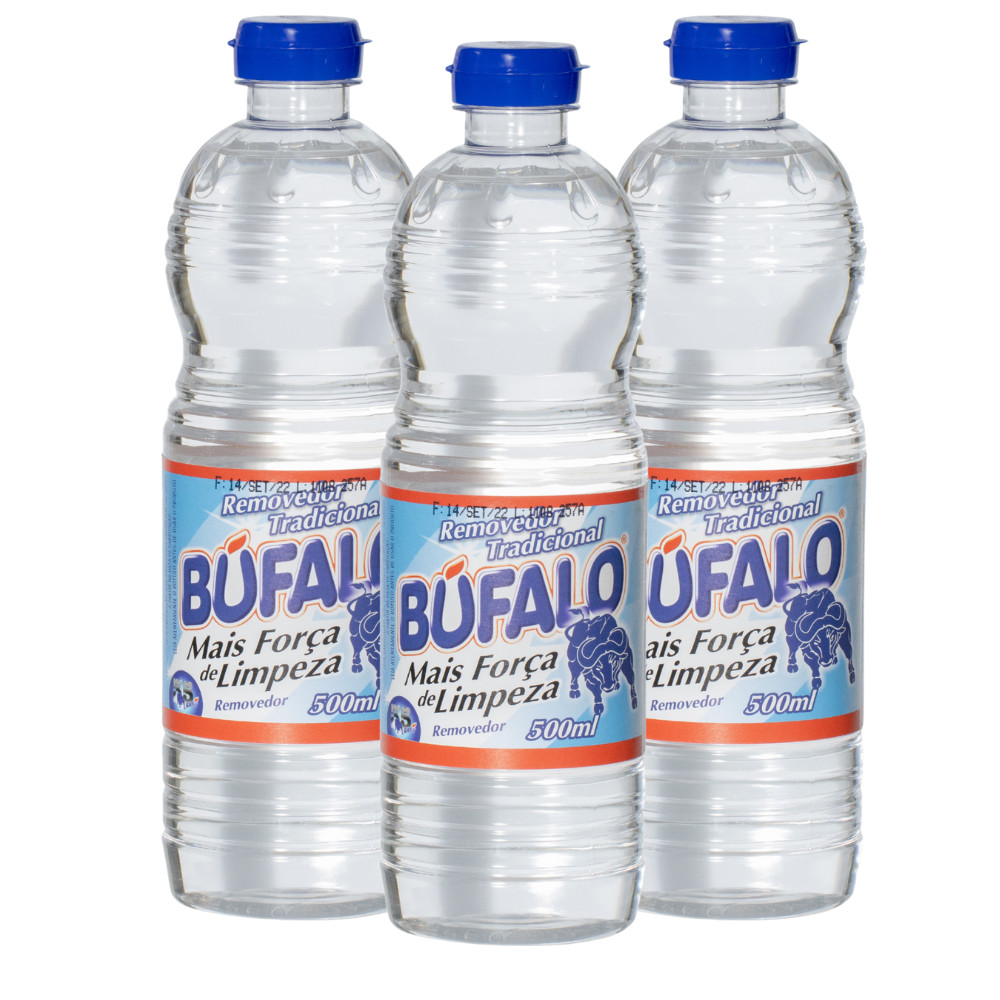 Kit com 3 Removedores Bufalo Tradicional 500ML Cada | Shopee Brasil