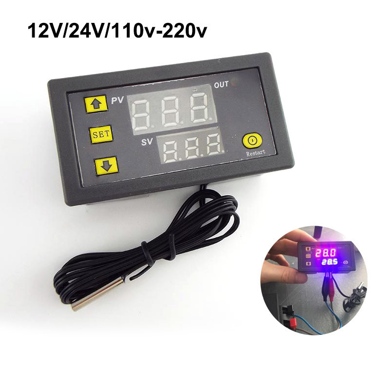 W3230 12v 24v 110v 220v AC DC Display Digital LED Controlador De ...