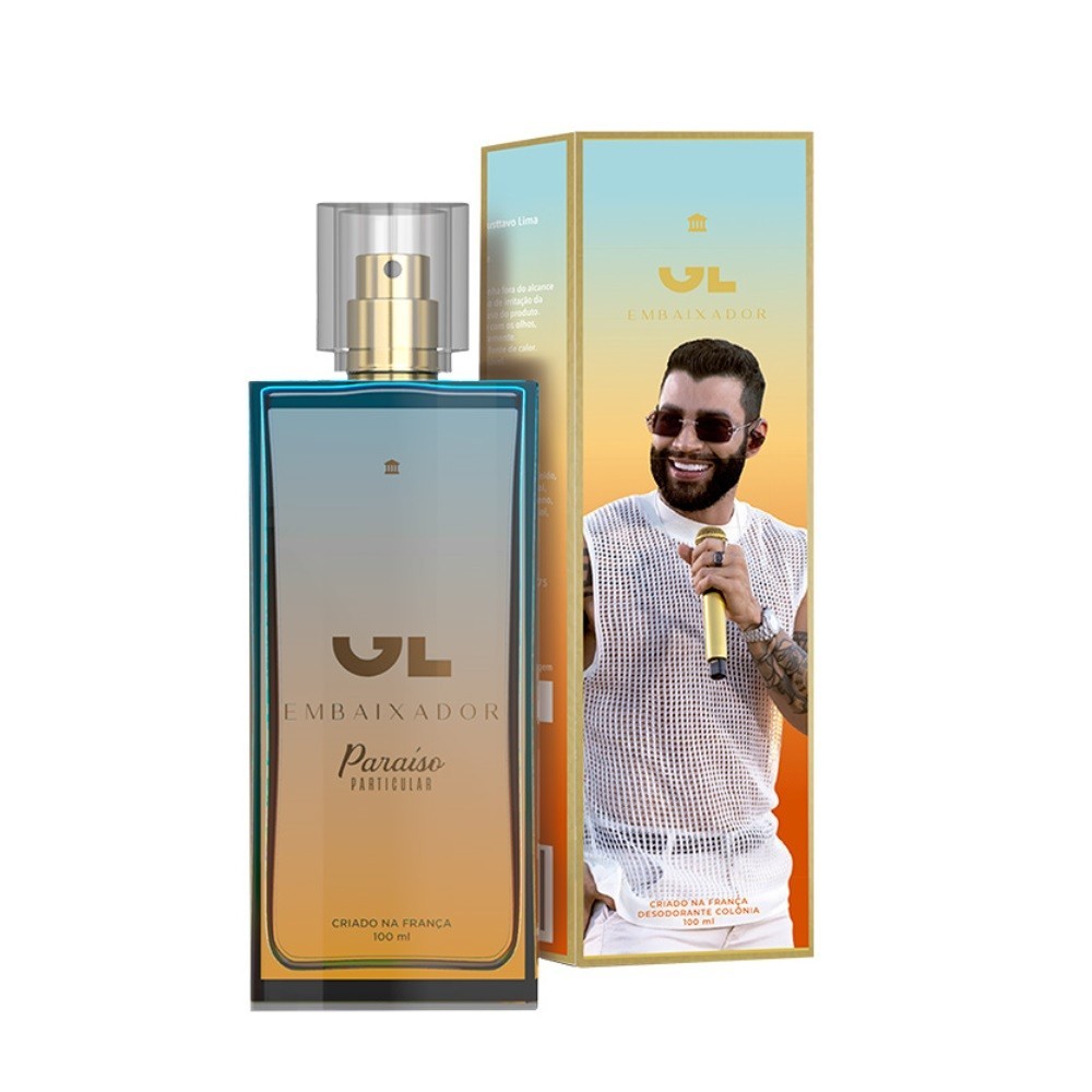 Perfume Gusttavo Lima GL Embaixador Paraiso Particular Deo Colônia ...