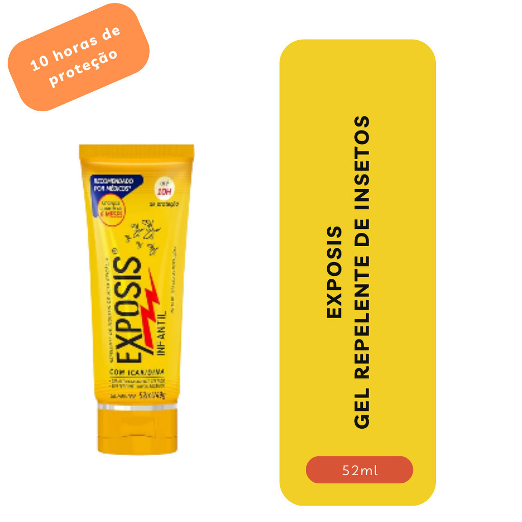 Repelente Exposis infantil kids gel 52g | Shopee Brasil