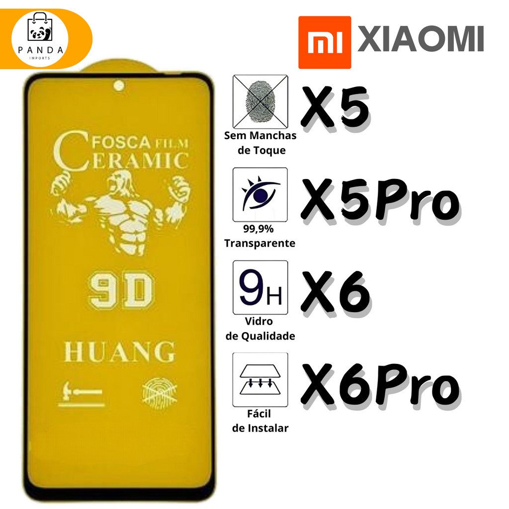 Película De Cerâmica 3D 9D Fosca Matte Gel Hidrogel Para Xiaomi Poco X5/X5Pro/X6/X6 Pro - Faz a Boa!