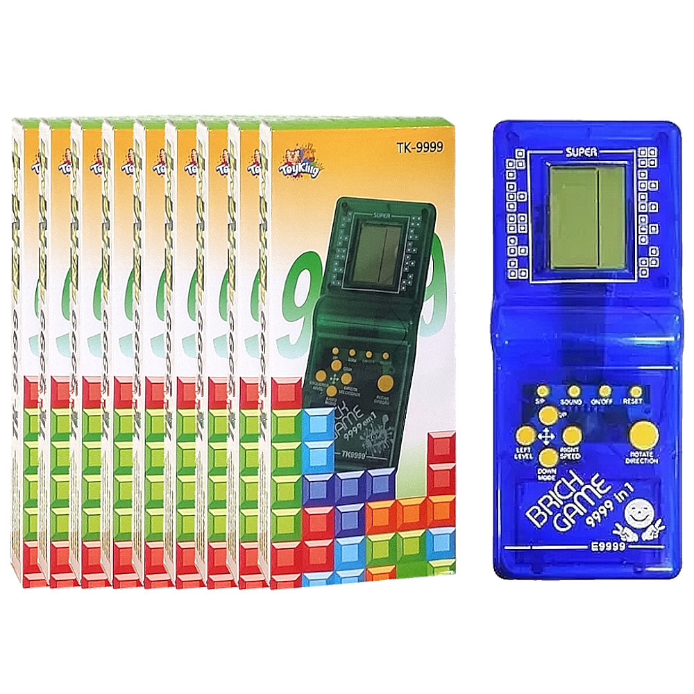 Kit 10 Jogos Mini Game Brick Game 9999 Jogos Blocos Tetris | Shopee Brasil