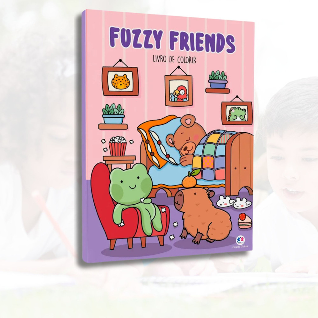 Fuzzy Friends - Livro De Colorir - Estilo Bobbie Goods Comfy E Cozy ...