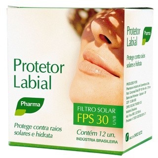 Protetor Labial FPS 30 Bastão Com12 Unidades - Pharma | Shopee Brasil