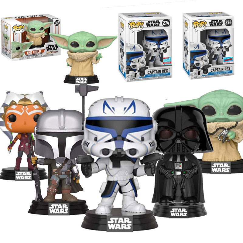 Funko Pop Star Wars Figura Capitão Rex 274 Darth Vader 143 Stormtrooper ...