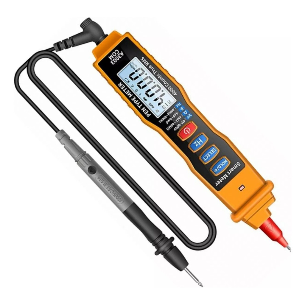 Multimetro Digital Voltímetro Caneta Com Lanterna Multiteste | Shopee ...