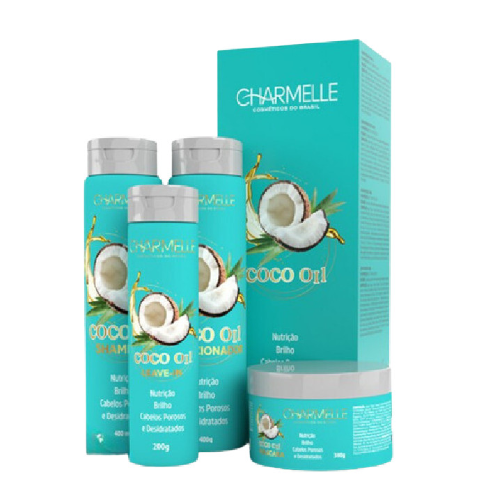 Kit Capilar Coco Oil Charmelle | Shopee Brasil