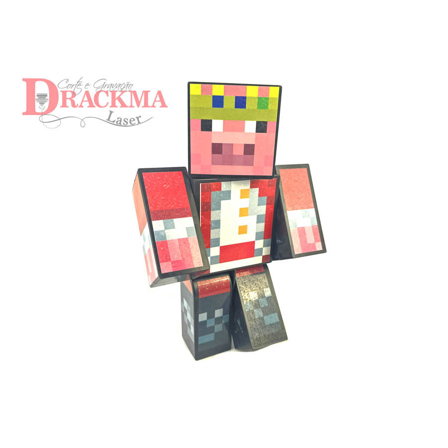 Boneco Articulado Minecraft Techno 25cm brinquedo articulado | Shopee ...